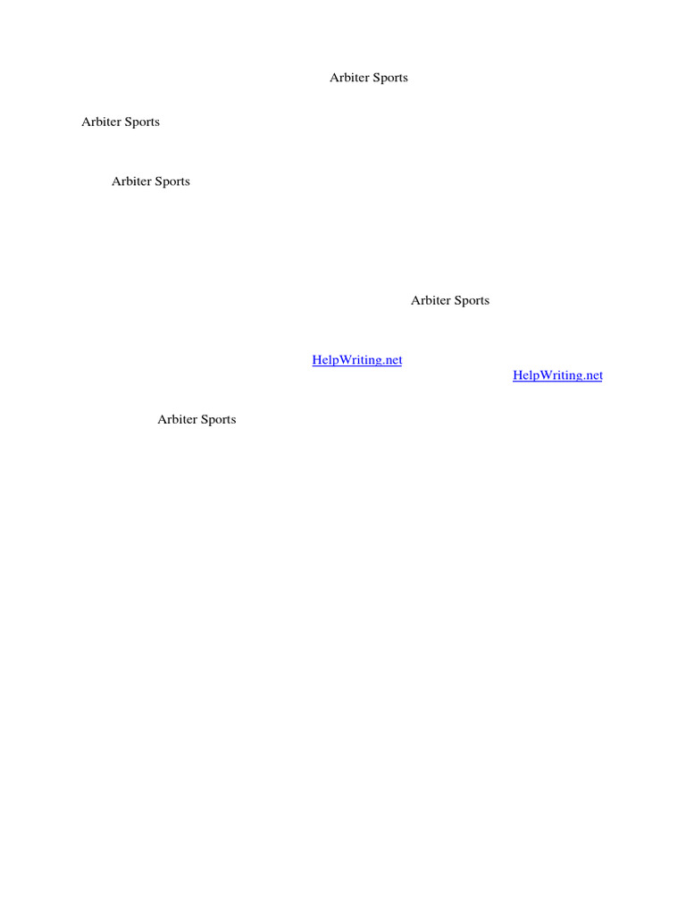 Arbiter Sports Official Assigning | PDF | Password | Cyberspace