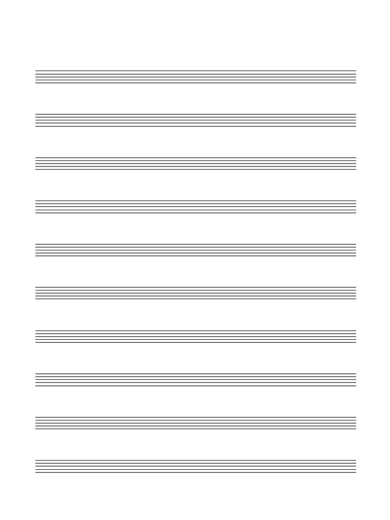 Open A4 10 Stave Blank Manuscript | PDF