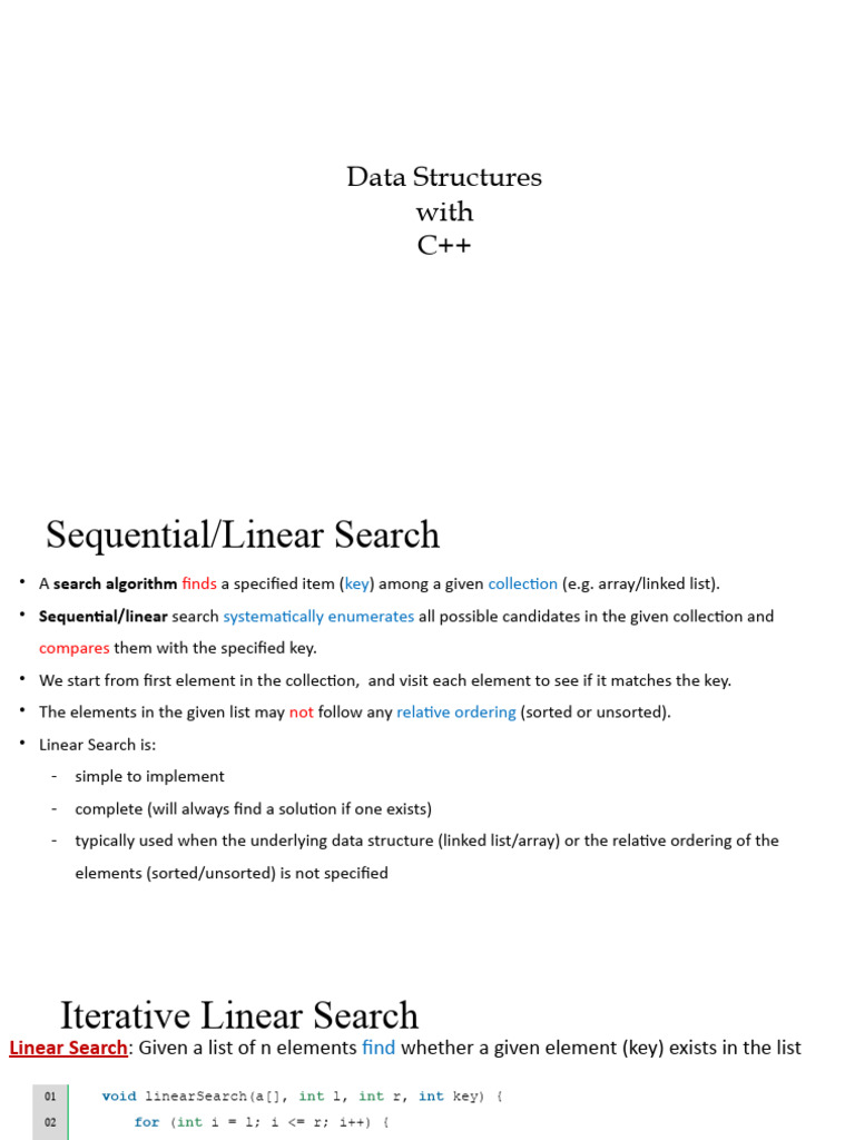 Linear Search | PDF | Computing | Software Engineering