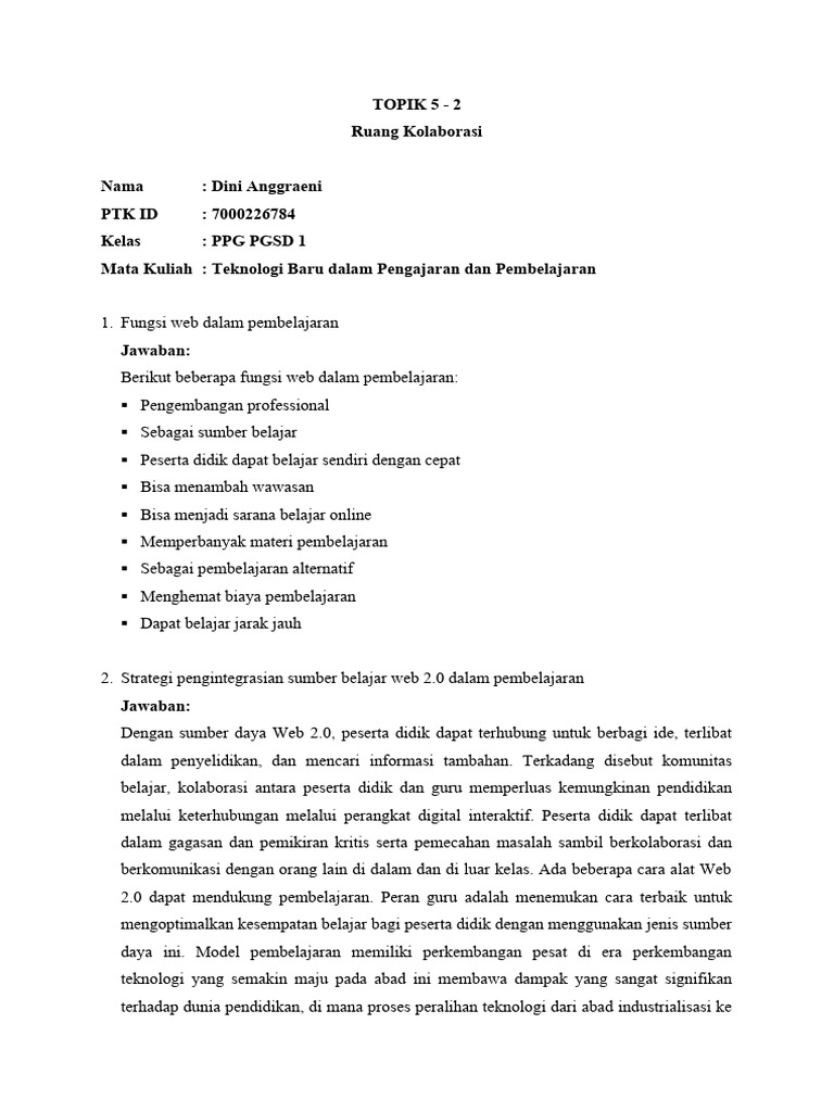 10 Dini Anggraeni - T5-3 Ruang Kolaborasi - MK TBPP | PDF