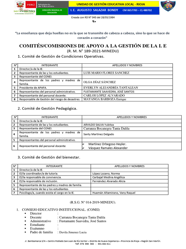 Comisiones 2024 | PDF
