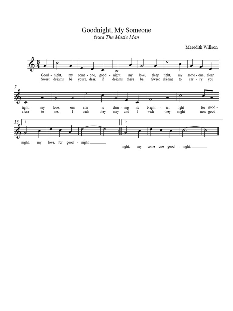 Goodnight, My Someone | PDF