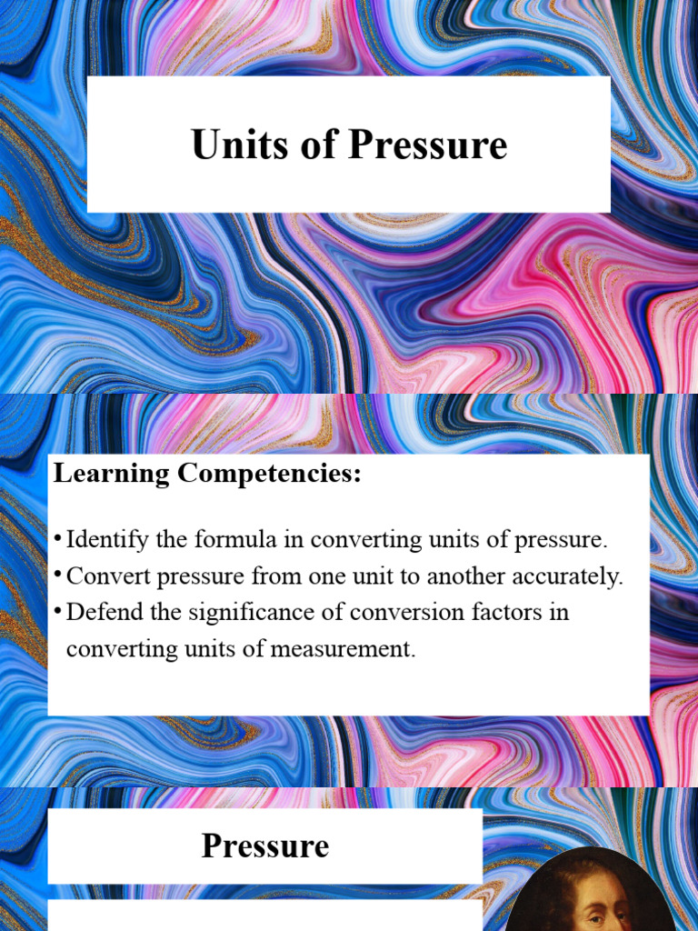 Understanding Pressure Units Conversion | PDF | Pascal (Unit) | Pressure
