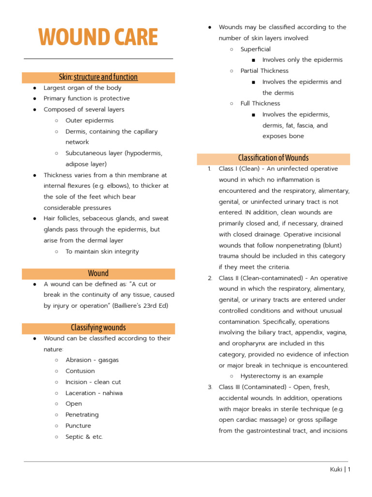 Wound Cleaning RLE | PDF | Wound Healing | Wound