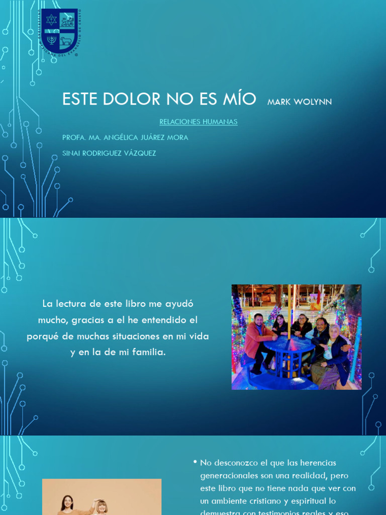 Exposicion Este Dolor No Es Mío | PDF | Trauma psicólogico | Las emociones