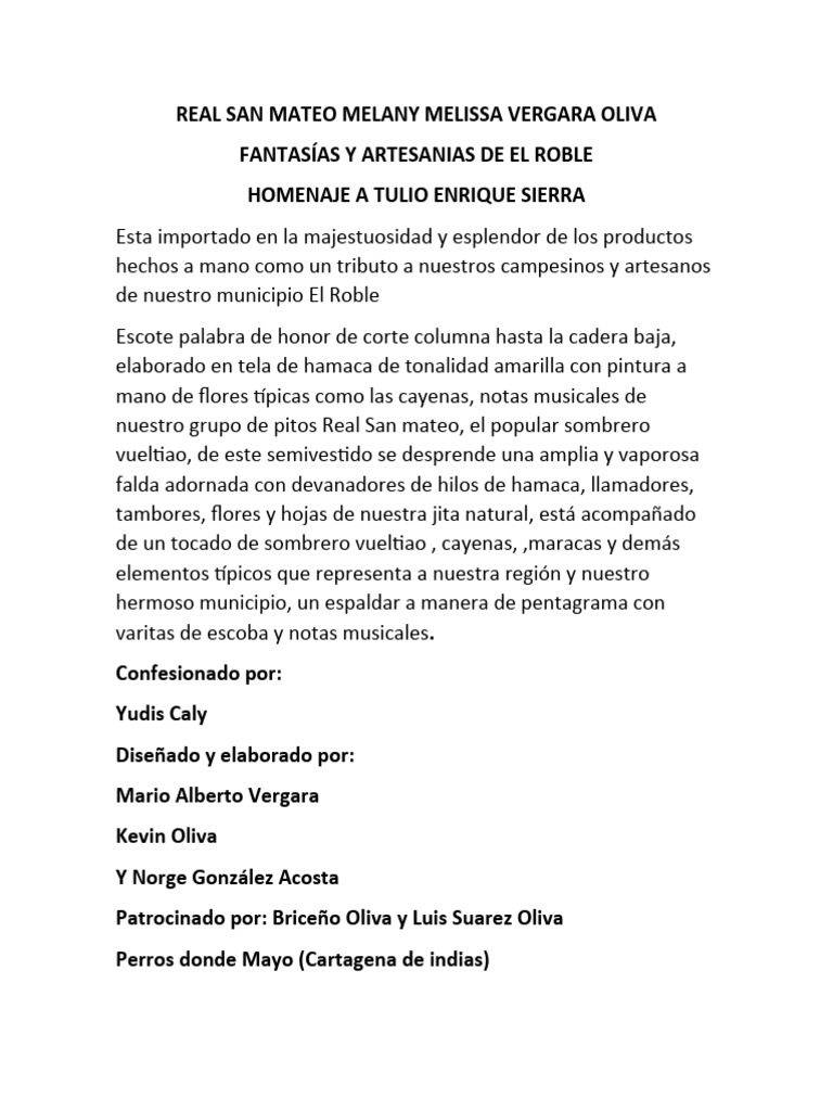 REAL SAN MATEO MELANY MELISSA VERGARA OLIVA | PDF