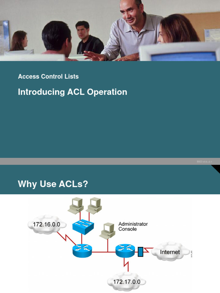 Introducing Acl Operation Access Control Lists Pdf Internet Protocols Router Computing