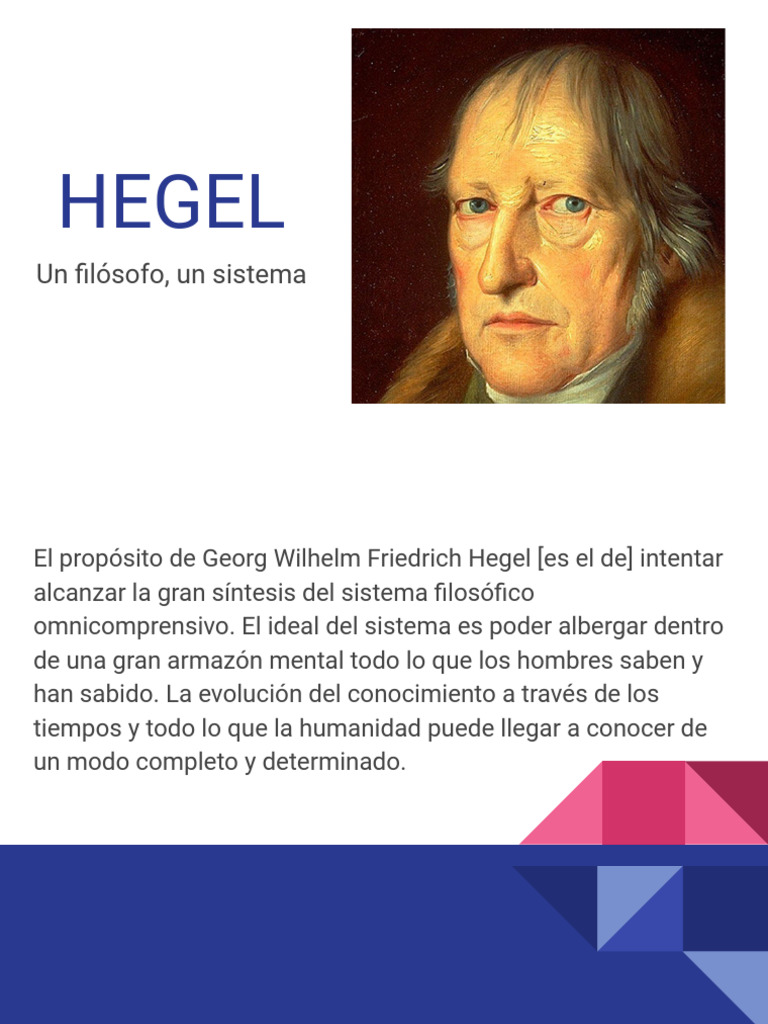 Hegel: Dialéctica y Absoluto en Filosofía | PDF | Georg Wilhelm ...
