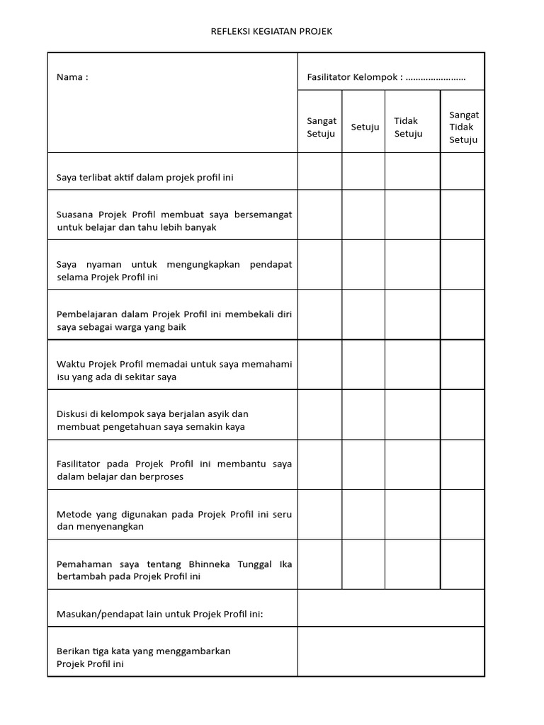 Lembar Kerja P5 Kls 8 | PDF | Karier & Perkembangan
