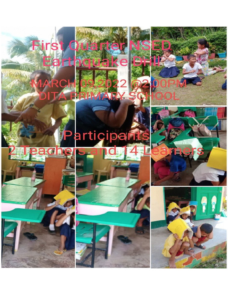 COLLAGE PICTURE IN eARTHQUAKE DRILL | PDF