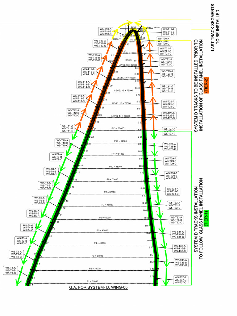 Wing 5 - System D Track Installation Sequence | PDF