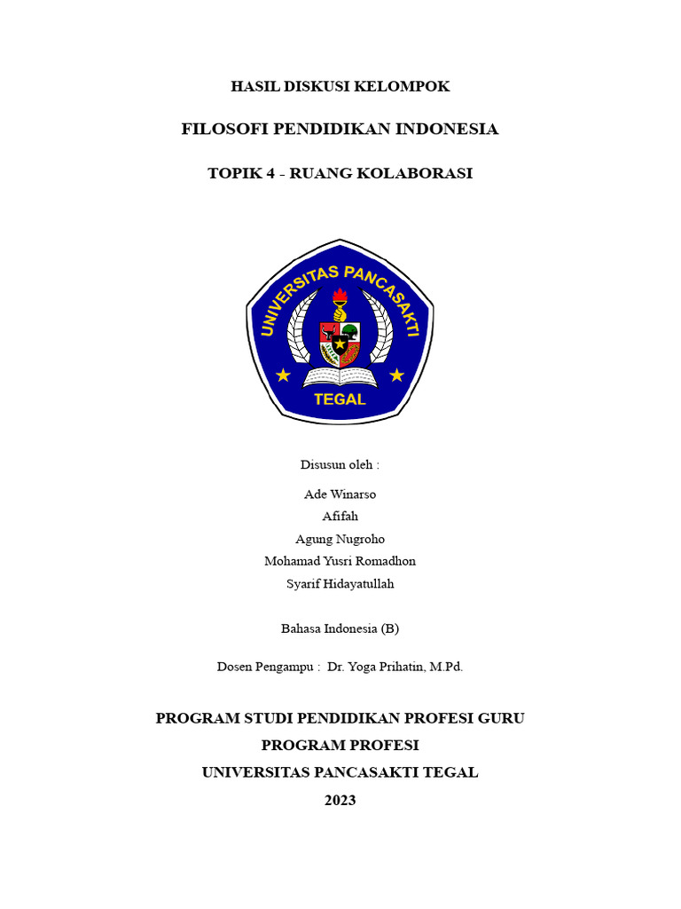 FPI - Topik 4 - Ruang Kolaborasi (Kelompok) | PDF | Karier & Perkembangan | Kesehatan Holistik