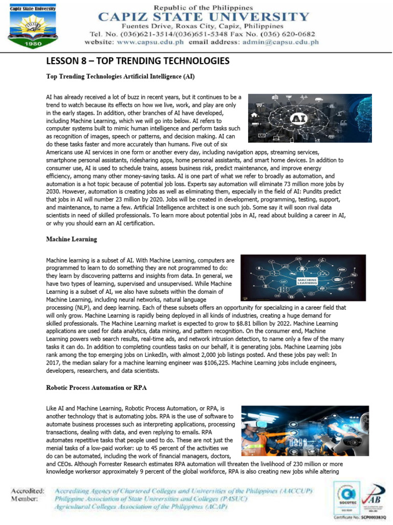 It Lesson 8 | Download Free PDF | Computer Network | Artificial Intelligence