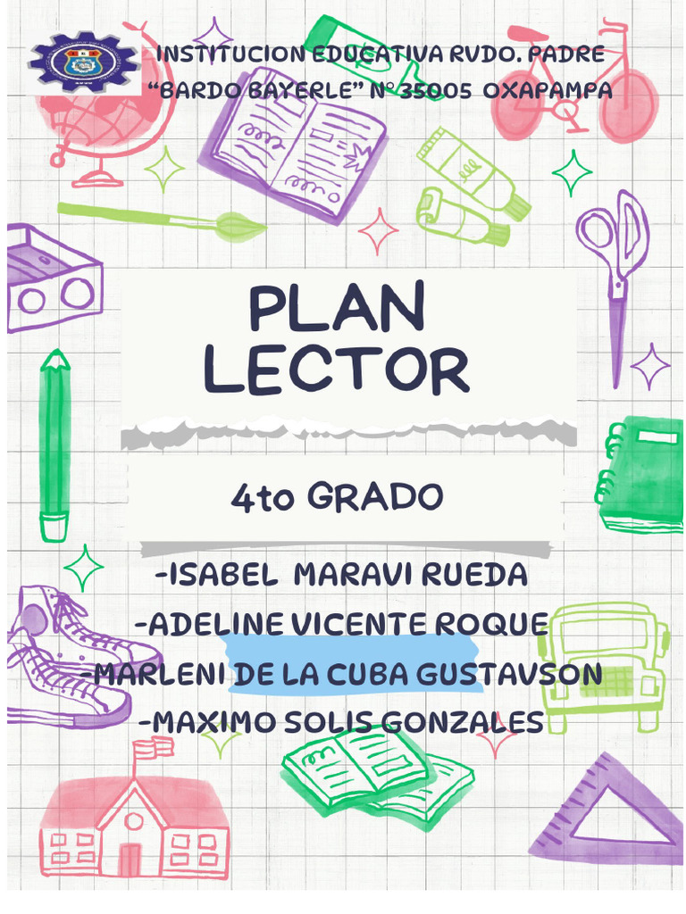 Plan Lector 2024 para Cuarto Grado | PDF | Araña | Telaraña