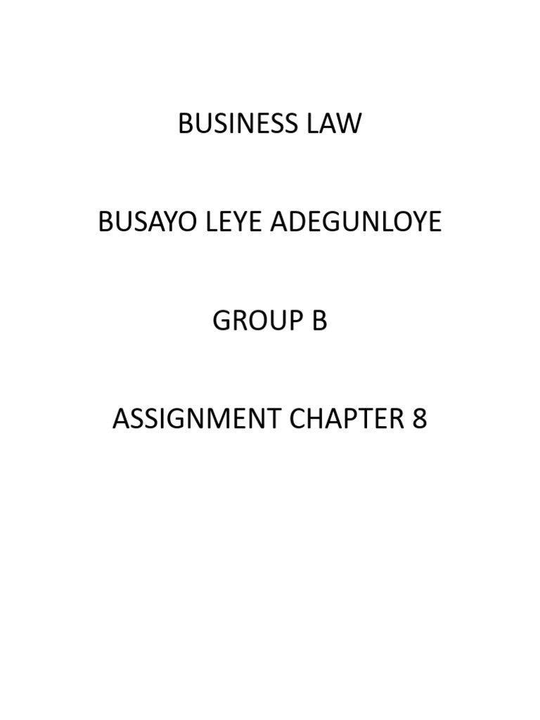 Chapter 8 BUSINESS LAW | PDF | Employment | Trade Union