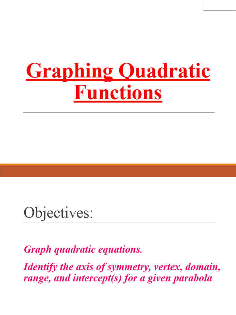 Graphing Quadratics | PDF | Quadratic Equation | Mathematical Objects