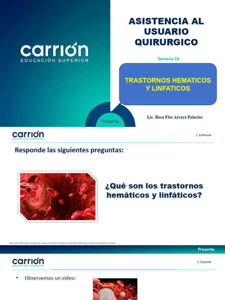 Cuidados en Trastornos Hemáticos y Linfáticos | PDF | Sangre | Leucemia
