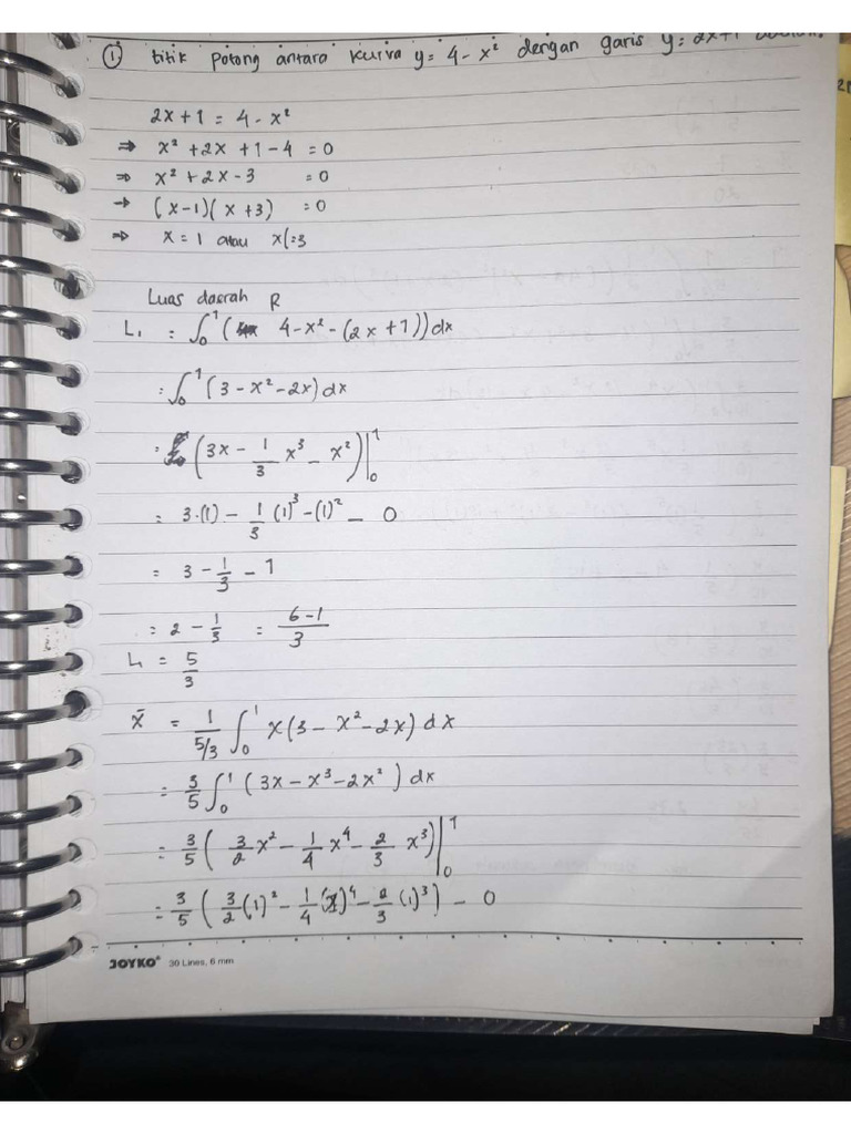 Fadlan Aenun Nadhif - Quiz 2 - Minggu Ke 13 - MTK 1 | PDF