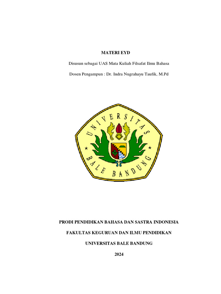 Materi Eyd | PDF | Kajian Bahasa Asing