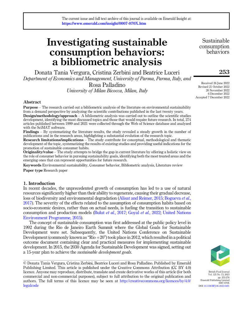 Investigating Sustainable | PDF | Sustainability | Behavior