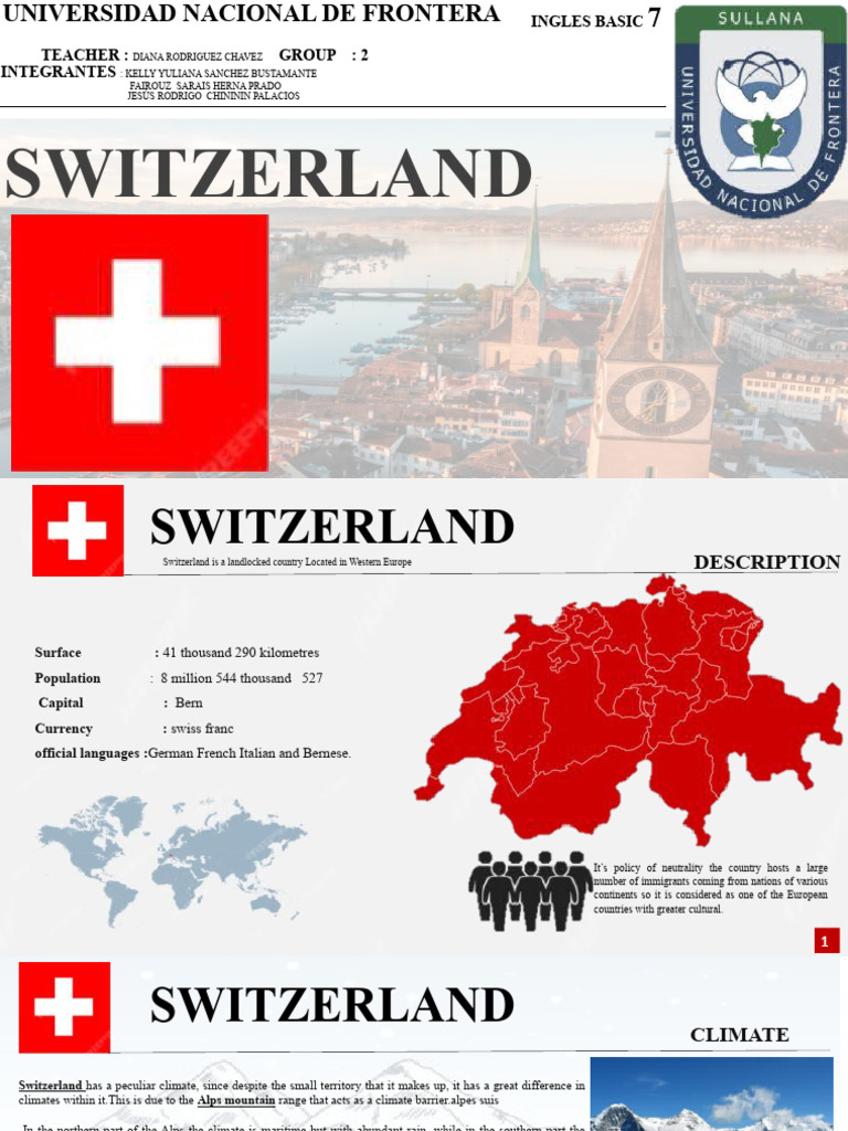 SWITZERLAND | PDF | Switzerland | Food And Drink