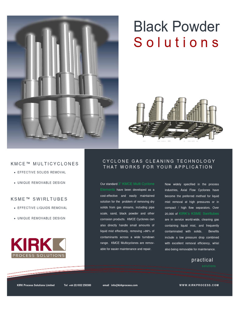 KIRK Black Powder Solutions | PDF | Chemical Engineering | Industrial ...