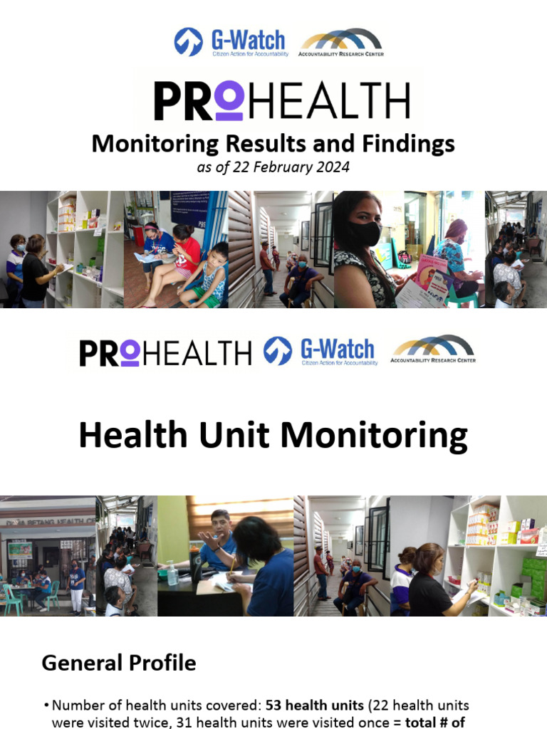 PPS PRO Health Monitoring Results Findings | PDF | Health Care | Health Professional