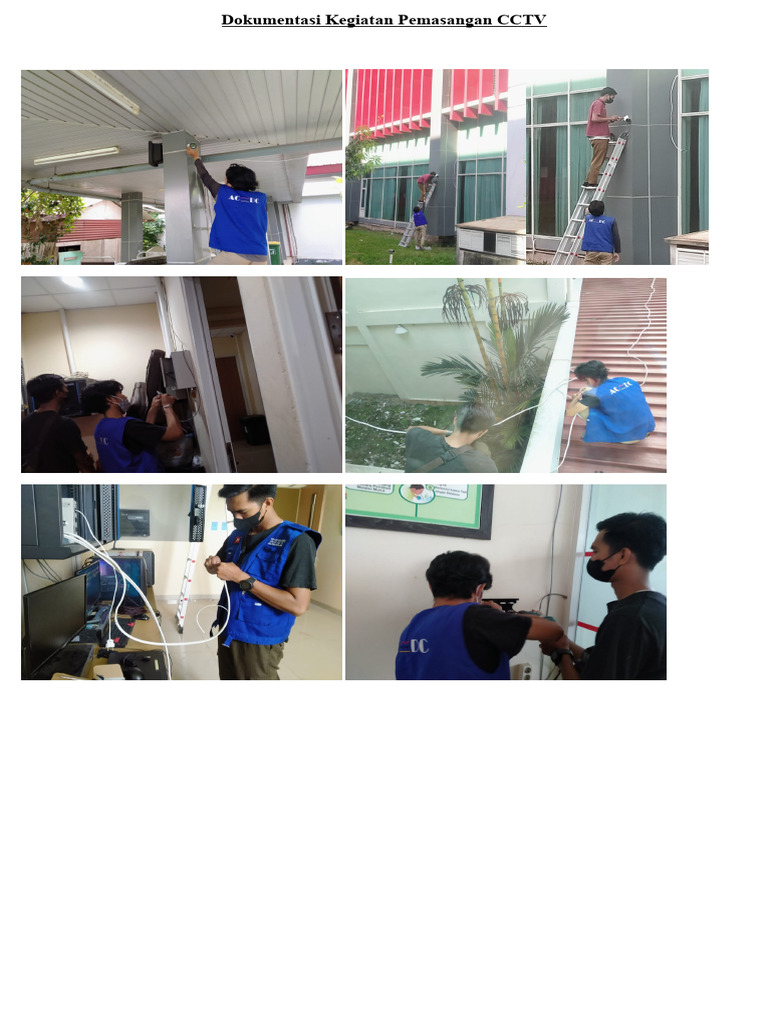 Dokumentasi Kegiatan Pemasangan CCTV | PDF