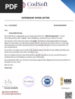 CodSoft Internship Program | PDF | Linked In | Software Engineering