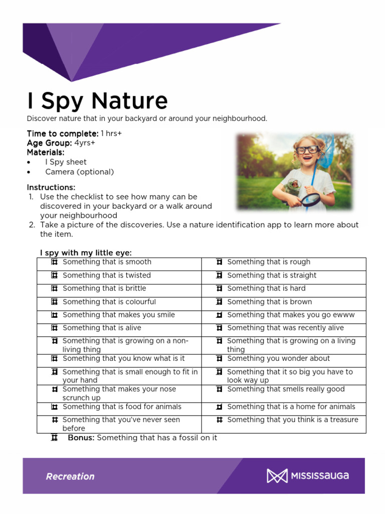 I Spy Nature | PDF