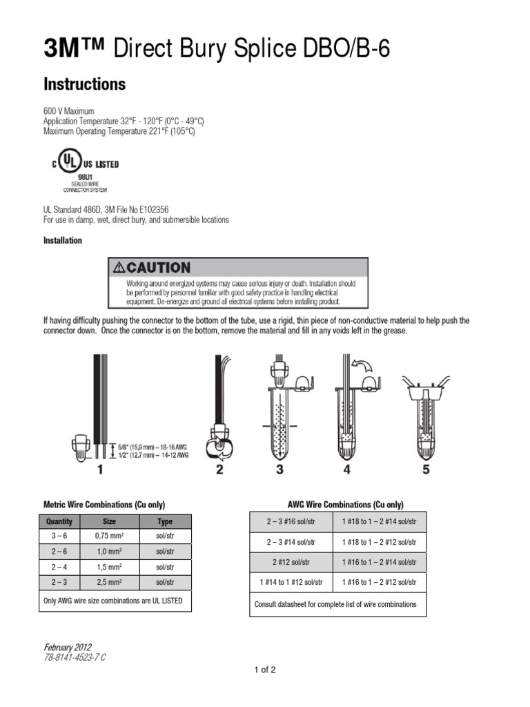 3M Direct Bury Splice Kits | PDF | Legal Liability | Civil Law (Legal ...