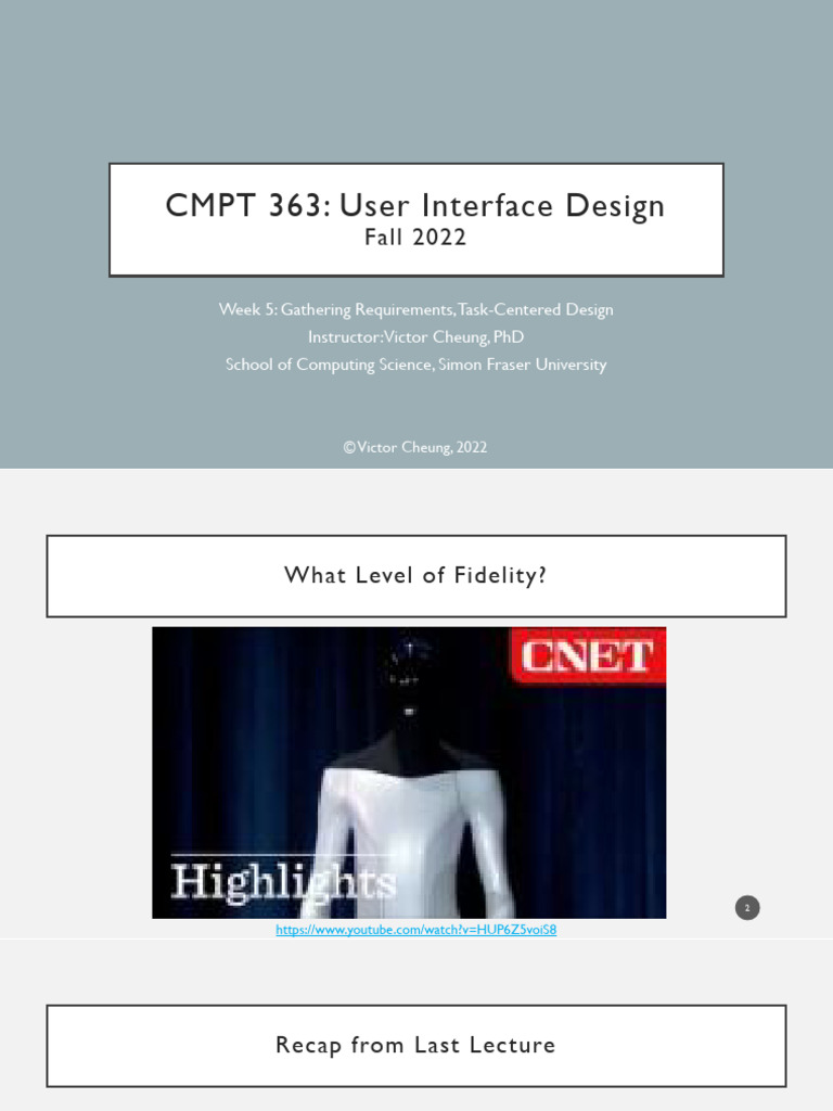 GatheringReqs TaskCenteredDesign-01 | PDF | Usability | User Interface