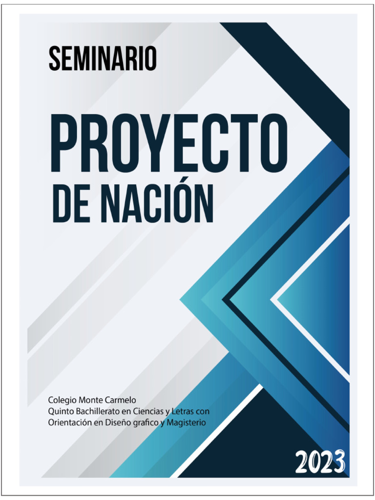 Guia Final de Trabajo Proyecto de Nación 2023 | PDF | Aprendizaje ...