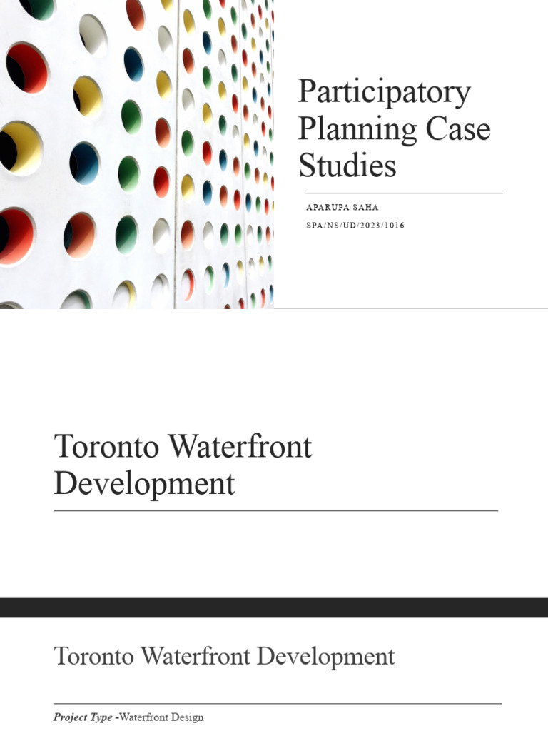 Toronto Waterfront Development | PDF | Technology & Engineering