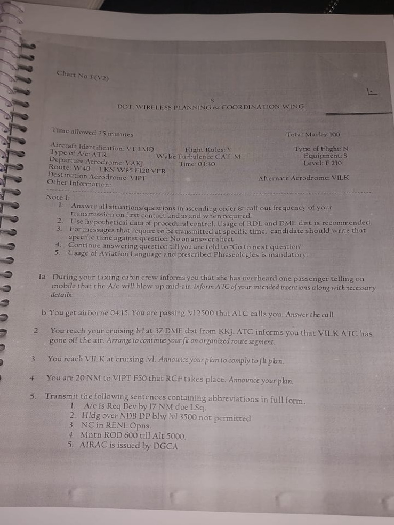 RTR Question Paper 3 | PDF