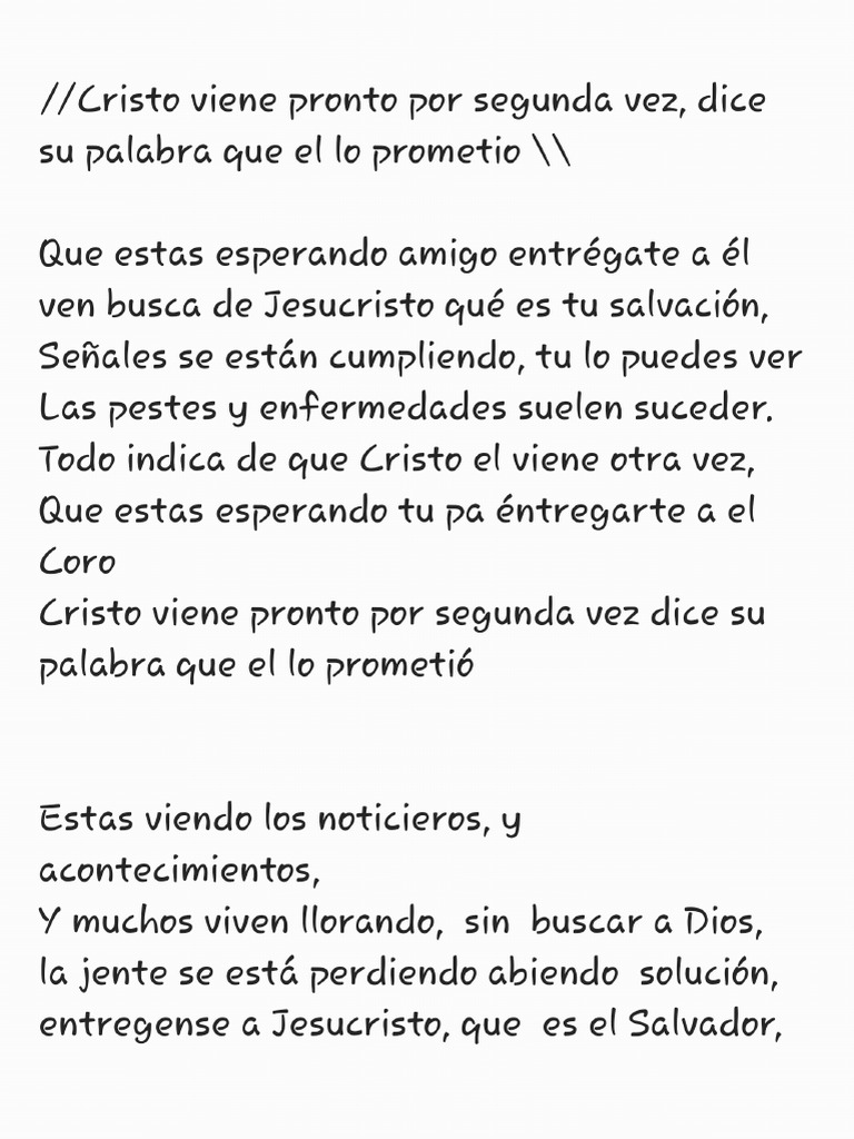 Cristo Viene Pronto | PDF
