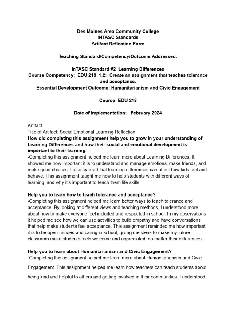 Intasc Standard 2 Learning Differences | PDF | Behavioural Sciences ... Intasc Standard 2 Learning Differences | PDF | Behavioural Sciences ...