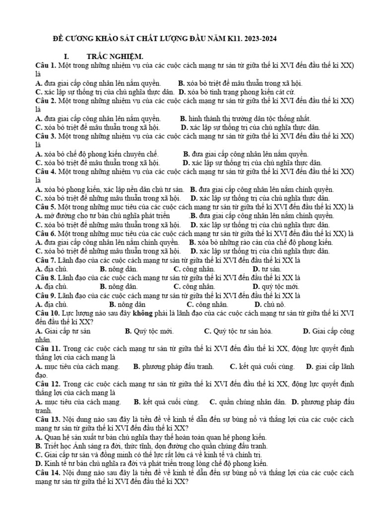 ĐC-KSCLDN - K11 | PDF