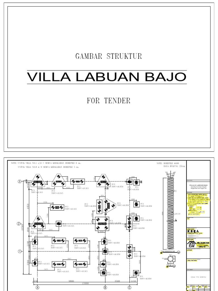 STR Pondasi - Villa Labuan Bajo - R7 - 22-11-2023 | PDF
