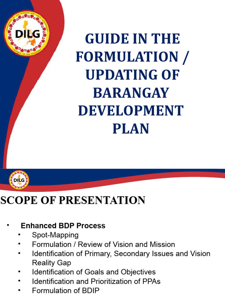 Barangay Development Plan Guide | PDF | Agriculture | Goal