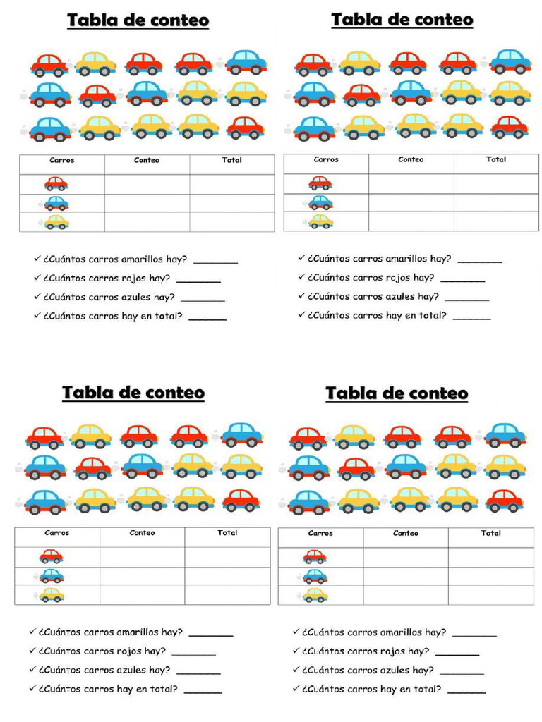 Tabla Conteo 2 | PDF