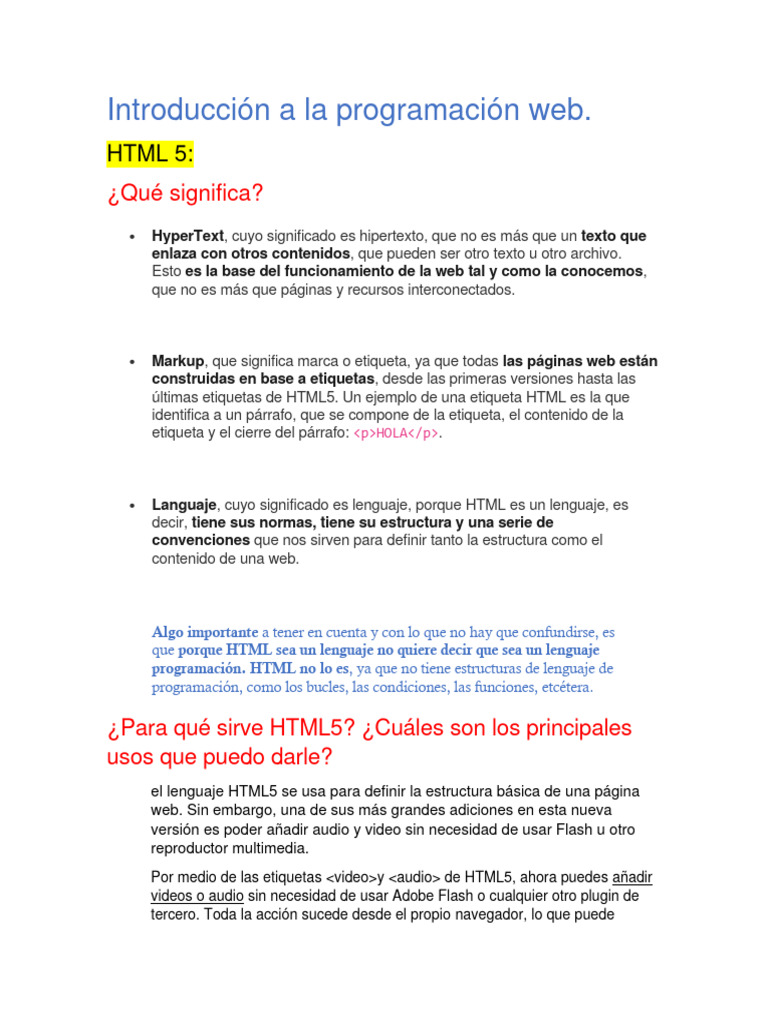 Programacion Web | PDF | HTML | Script Java