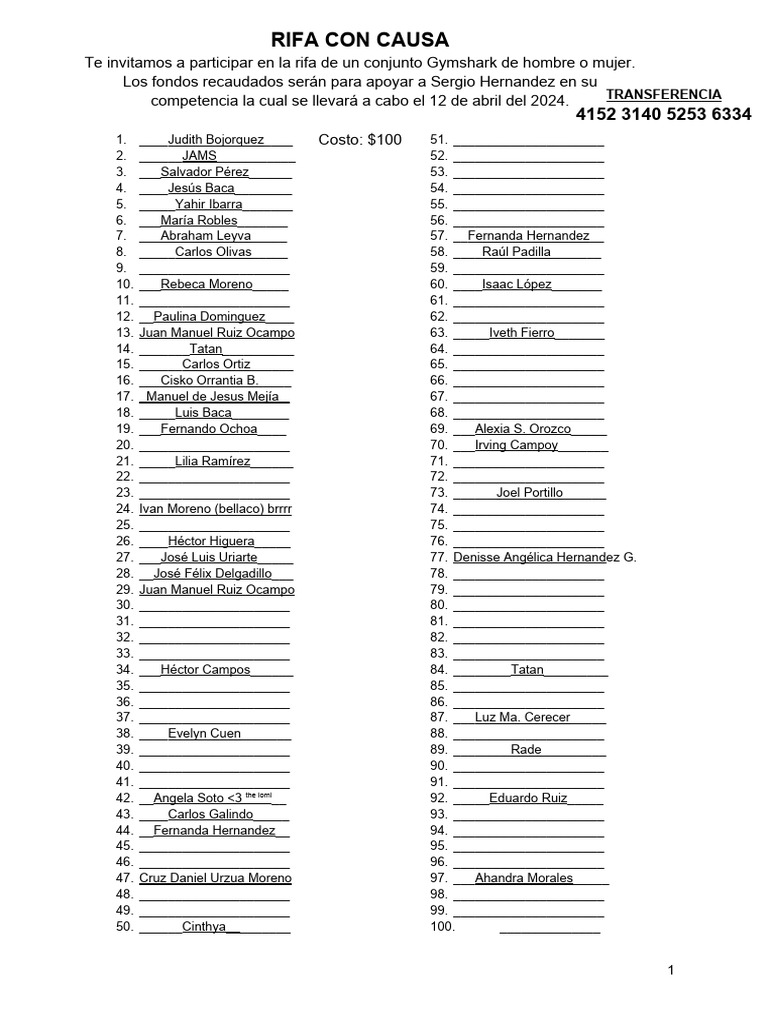 plantilla-hoja-de-rifa-tiendanube | PDF