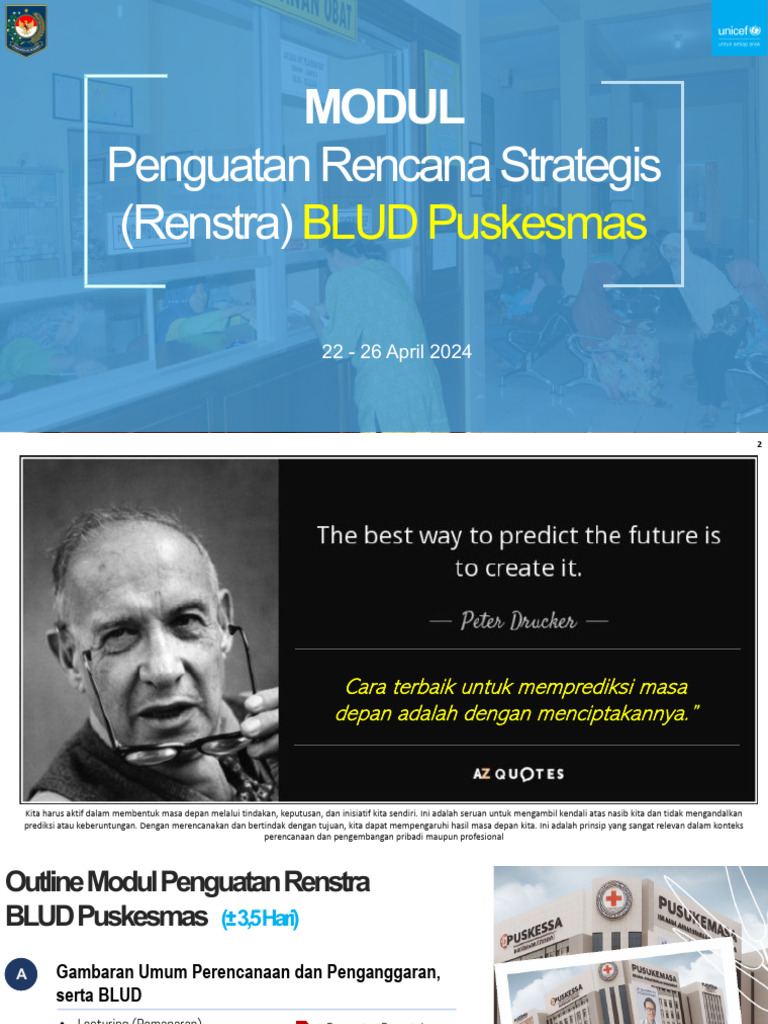 Modul Penguatan Renstra BLUD Puskesmas | PDF