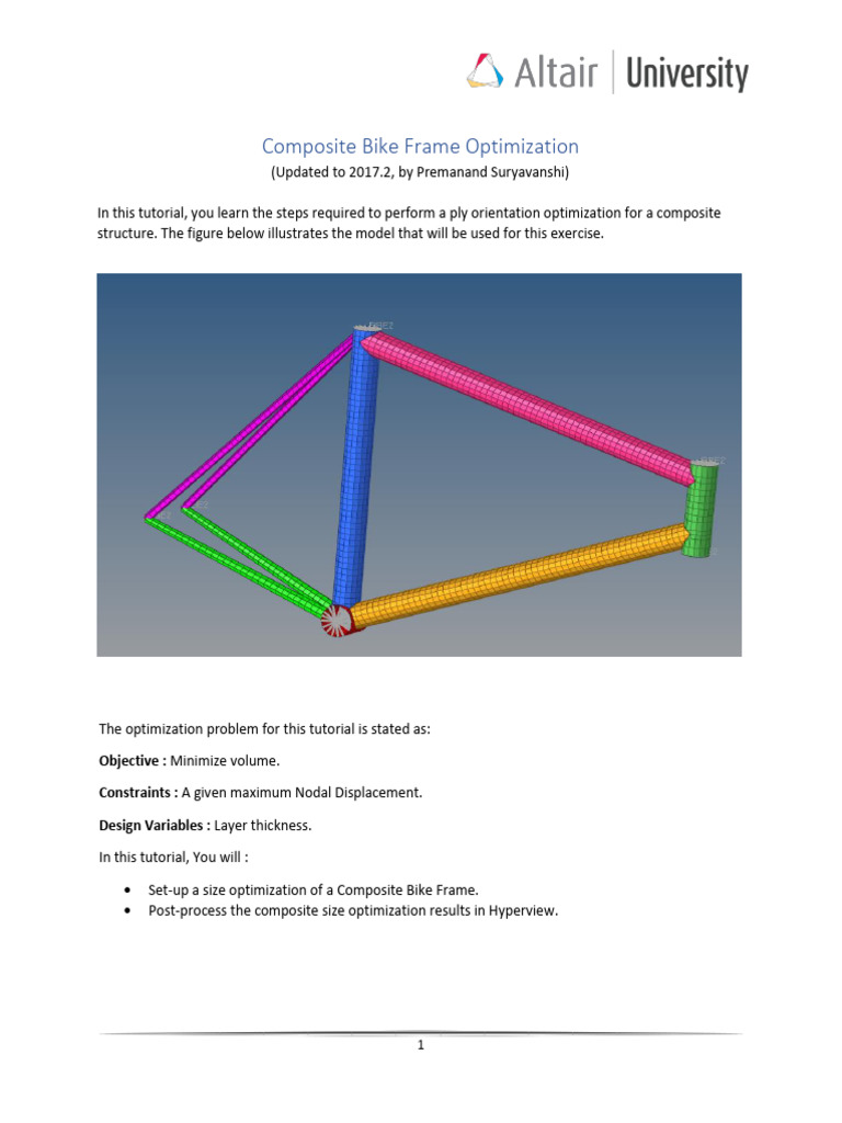 Bicycle Frame Optimization-Altair | PDF | Mathematical Optimization ...
