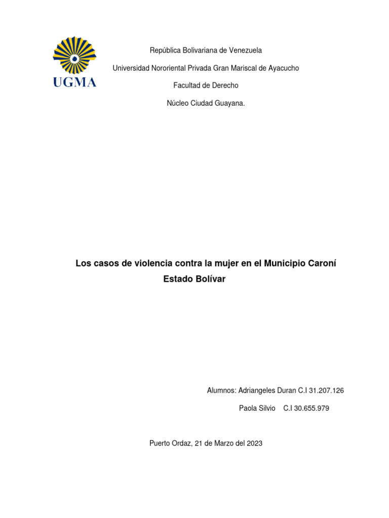 Trabajo Inv. | PDF | La violencia contra las mujeres | Igualdad de género