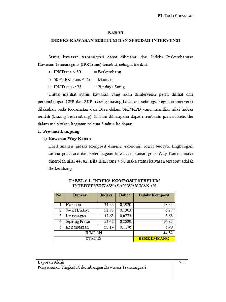 Bab Vi Perhitungan Indeks Intervensi 24 Mei 2019 Okk | PDF