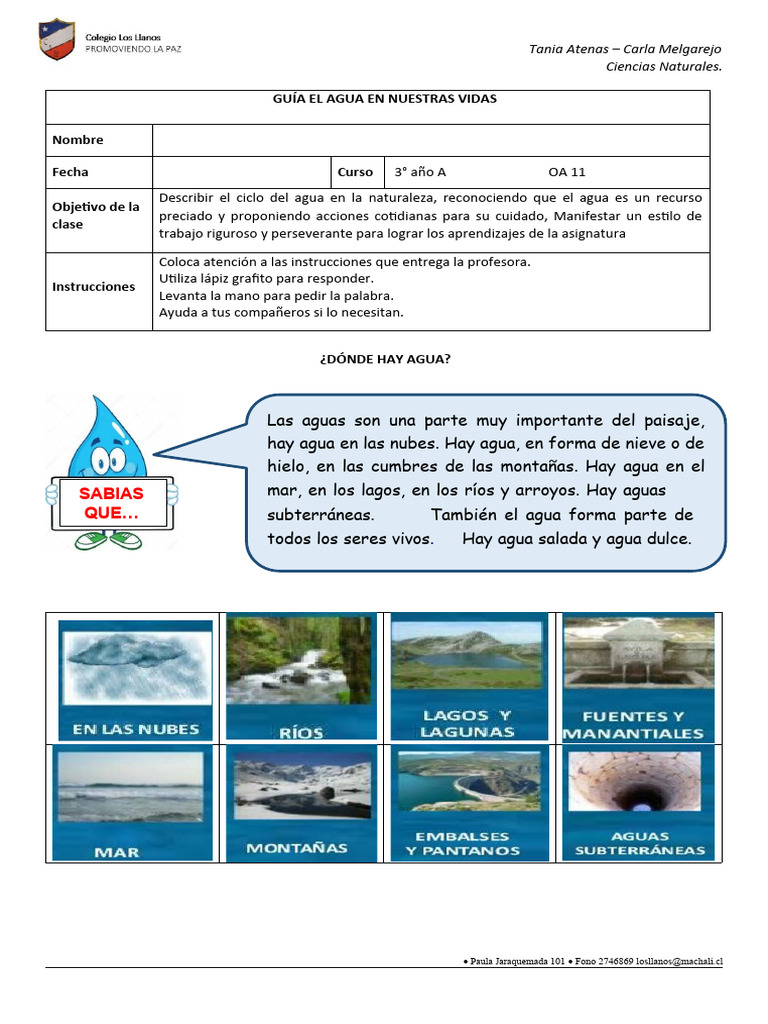 C. Naturales El Agua en Nuestras Vidas. | PDF | Agua | glaciar