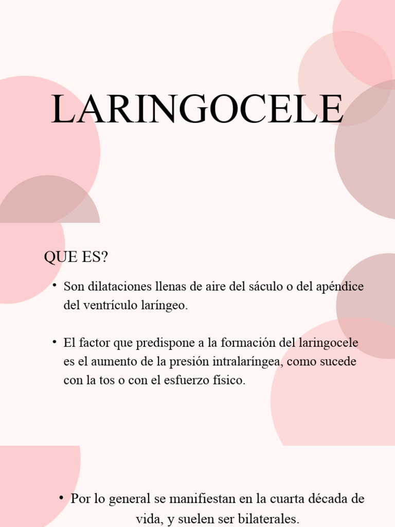 Laringocele PWP | PDF | Salud y bienestar