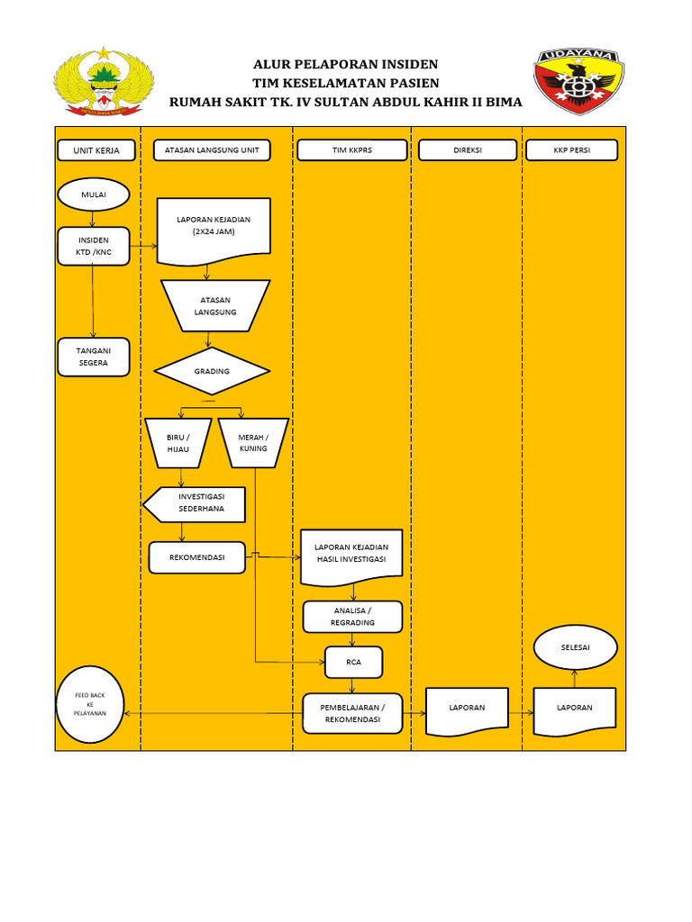 Alur Pelaporan Insiden Keselamatan Pasien | PDF